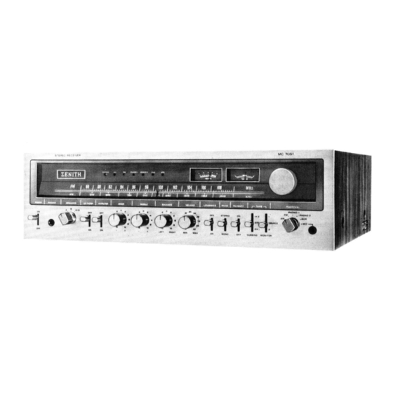 ZENITH MC7051 SERVICE MANUAL Pdf Download | ManualsLib