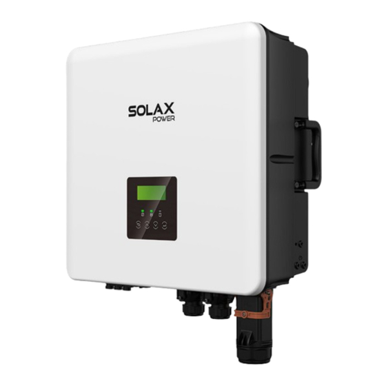 SOLAX POWER X3-HYB-G4 PRO SERIES USER MANUAL Pdf Download | ManualsLib