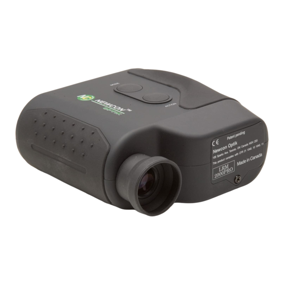NEWCON OPTIK LRM 2000PRO OPERATION MANUAL Pdf Download | ManualsLib