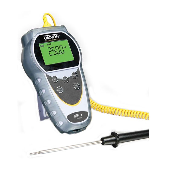 OAKTON TEMP-14 INSTRUCTION MANUAL Pdf Download | ManualsLib