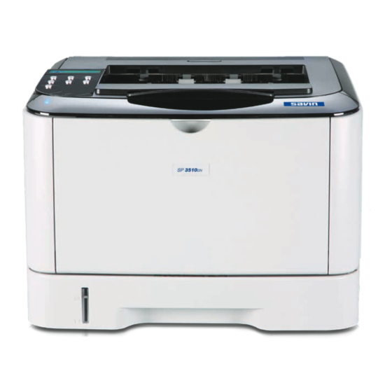 SAVIN SP 3500N SPECIFICATIONS Pdf Download | ManualsLib