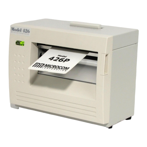 MICROCOM 426P QUICK MANUAL Pdf Download | ManualsLib