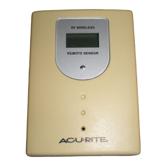 ACU-RITE WIRELESS WEATHER STATION INSTRUCTION MANUAL Pdf Download ...