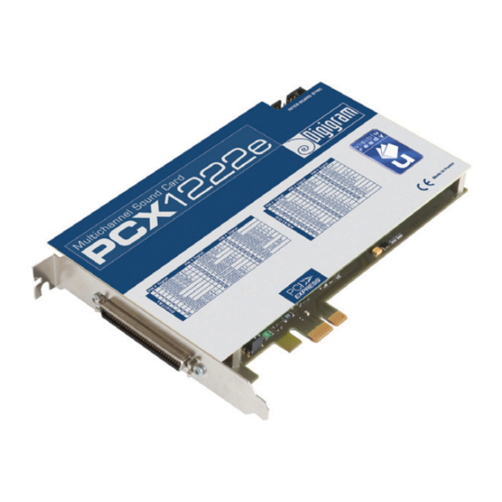 DIGIGRAM PCX1221E USER MANUAL Pdf Download | ManualsLib