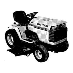 SEARS CRAFTSMAN GT 18HP TWIN OWNER'S MANUAL Pdf Download | ManualsLib
