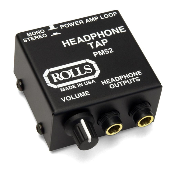 ROLLS PM52 OWNER'S MANUAL Pdf Download | ManualsLib