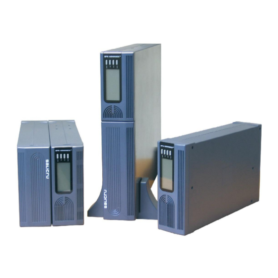 SALICRU UNINTERRUPTIBLE POWER SUPPLY ADVANCE SERIES USER'S MANUAL ...