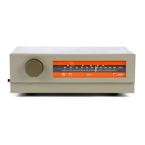 QUAD FM3 SERVICE MANUAL Pdf Download | ManualsLib