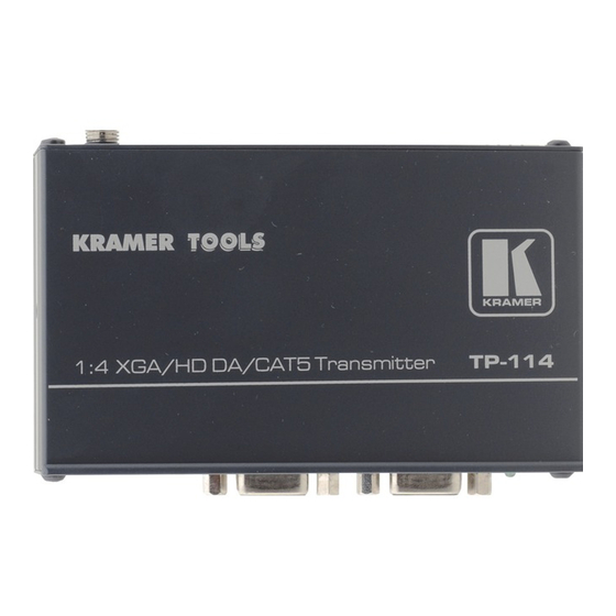 KRAMER TP-114 USER MANUAL Pdf Download | ManualsLib