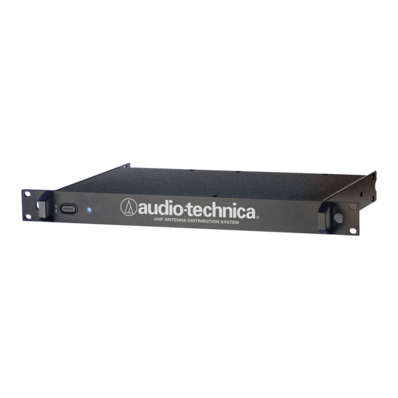 AUDIO TECHNICA ARTIST ELITE AEW-DA550C INSTALLATION AND OPERATION Pdf ...