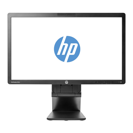HP ELITEDISPLAY E221C OVERVIEW Pdf Download | ManualsLib