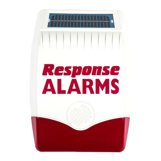 RESPONSE ALARMS ECLIPSE E100 WIREFREE INSTALLATION & OPERATING MANUAL ...