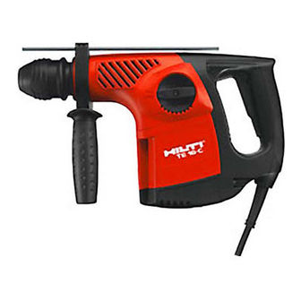 HILTI TE16 OPERATING INSTRUCTIONS MANUAL Pdf Download | ManualsLib