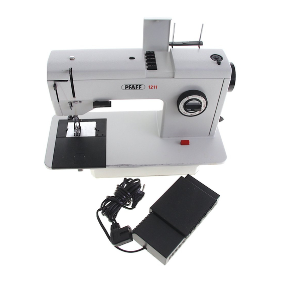 PFAFF 1211 INSTRUCTION BOOK Pdf Download | ManualsLib