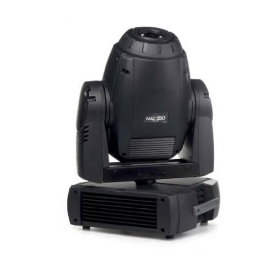 MARTIN MAC 550 PROFILE USER MANUAL Pdf Download | ManualsLib