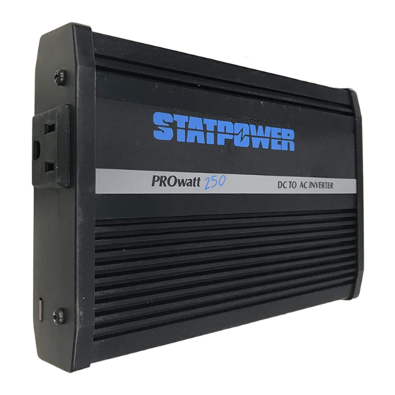 STATPOWER PROWATT 250 OWNER'S MANUAL Pdf Download | ManualsLib