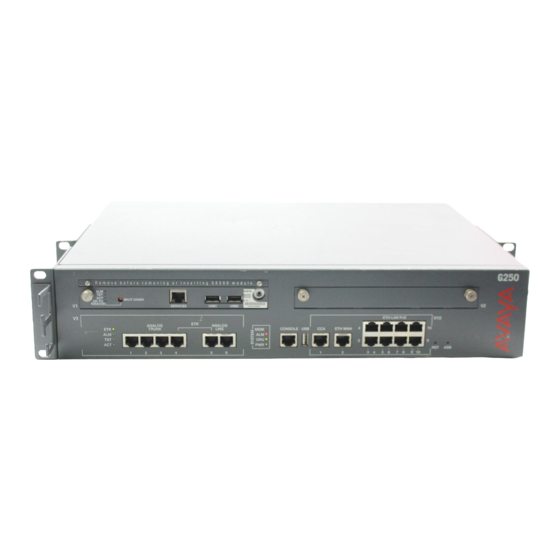 AVAYA G250 ADMINISTRATION Pdf Download | ManualsLib