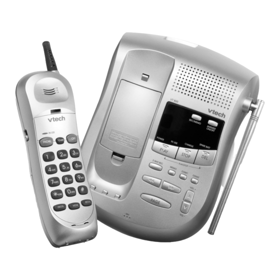 VTECH VT650 USER MANUAL Pdf Download | ManualsLib