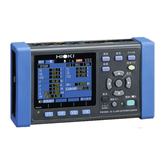 HIOKI PW3365 SERIES MEASUREMENT MANUAL Pdf Download | ManualsLib