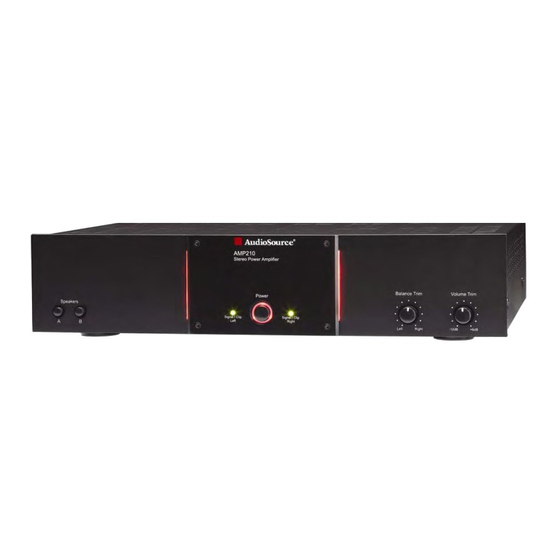 AUDIOSOURCE AMP210 OWNER'S MANUAL Pdf Download | ManualsLib