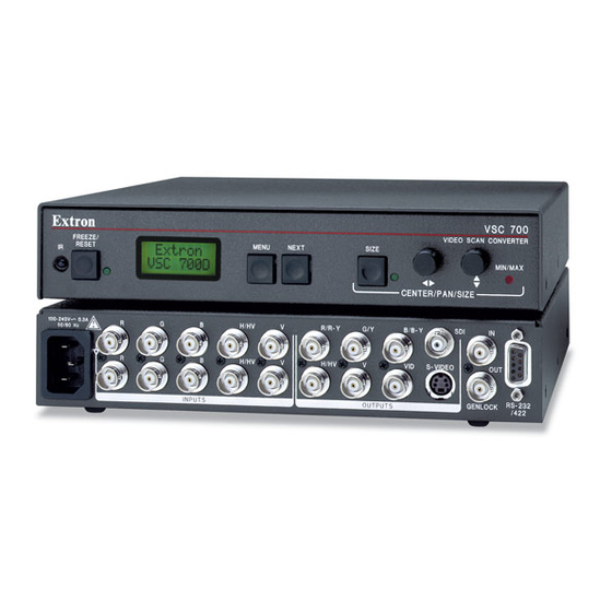 EXTRON ELECTRONICS VSC 700 DATASHEET Pdf Download | ManualsLib