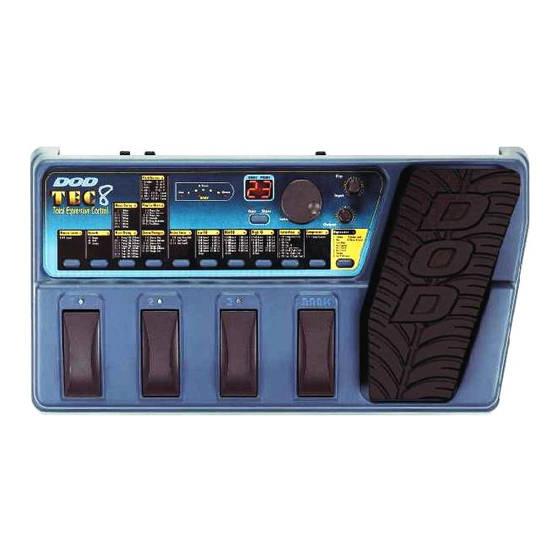 DOD TEC8 OWNER'S MANUAL Pdf Download | ManualsLib