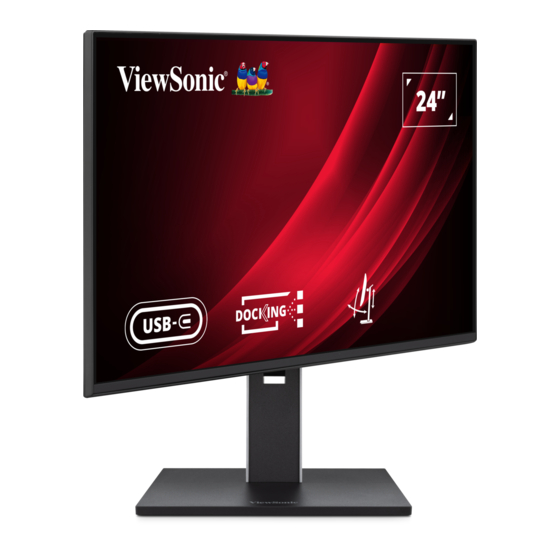 VIEWSONIC VG2458 USER MANUAL Pdf Download | ManualsLib