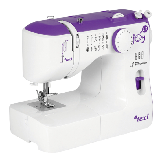Texi Joy 13 Sewing Machine Service Manual | ManualsLib