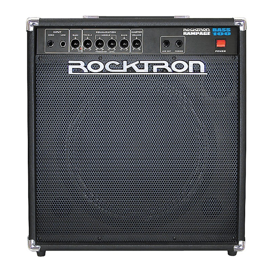 ROCKTRON RAMPAGE RB100 INSTRUCTION MANUAL Pdf Download | ManualsLib