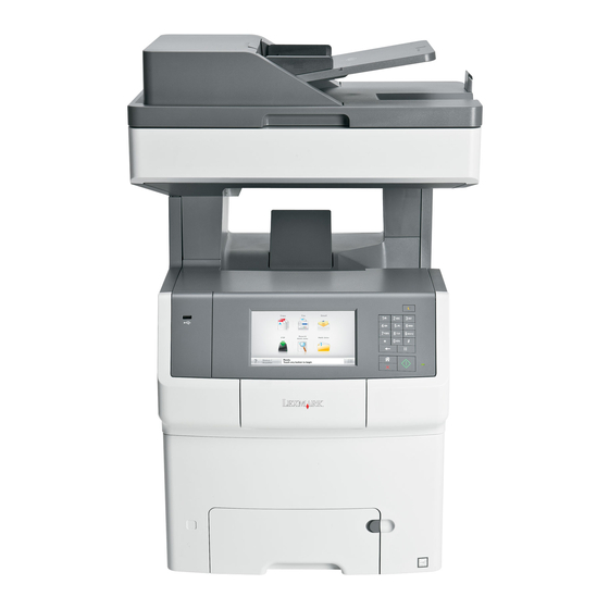 LEXMARK X740 SERIES SPECFICATIONS Pdf Download | ManualsLib