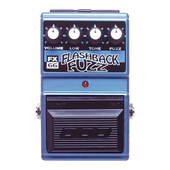 DOD FX 66 FLASHBACK FUZZ QUICK MANUAL Pdf Download | ManualsLib