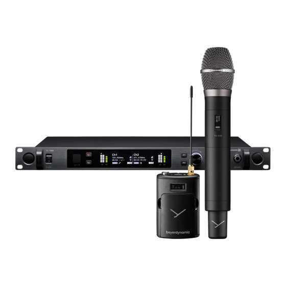 BEYERDYNAMIC TG 1000 OPERATING INSTRUCTIONS MANUAL Pdf Download | ManualsLib