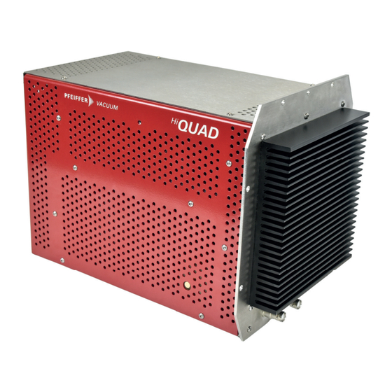 PFEIFFER VACUUM QMH 800-X OPERATING INSTRUCTIONS MANUAL Pdf Download ...