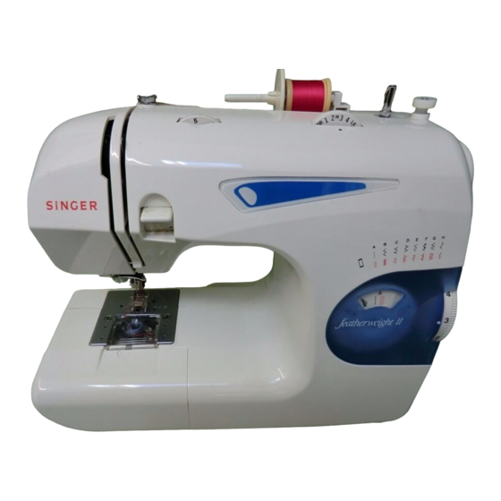 SINGER FEATHER WEIGHT II INSTRUCTION MANUAL Pdf Download | ManualsLib