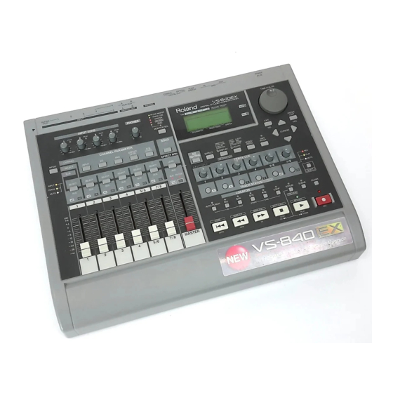 ROLAND V-STUDIO VS-840EX OWNER'S MANUAL Pdf Download | ManualsLib