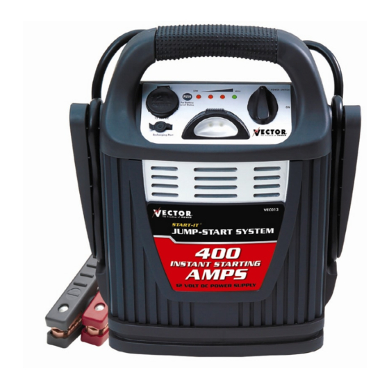 VECTOR START-IT JUMP-STARTER USER'S MANUAL & WARRANTY INFORMATION Pdf ...