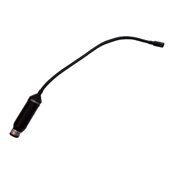 SHURE SM99 USER MANUAL Pdf Download | ManualsLib