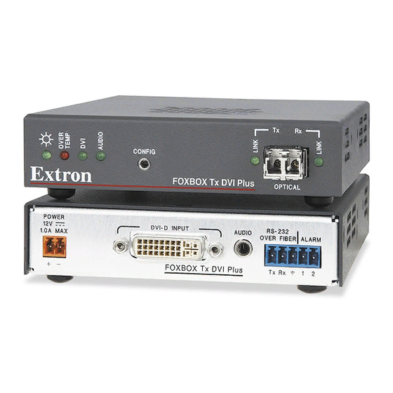 EXTRON ELECTRONICS FOXBOX 4G TX USER MANUAL Pdf Download | ManualsLib