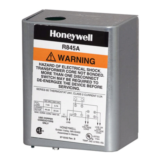HONEYWELL TRADELINE R182J MANUAL Pdf Download | ManualsLib