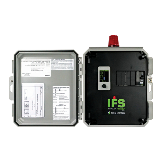 SJE RHOMBUS IFS OPERATION MANUAL Pdf Download | ManualsLib