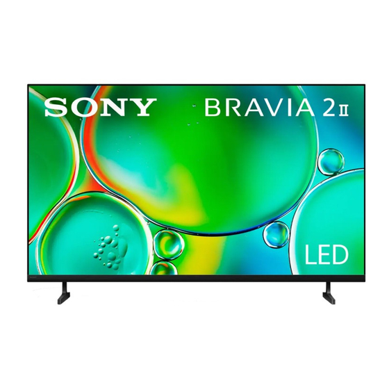 SONY BRAVIA K-50S20M2 SETUP MANUAL Pdf Download | ManualsLib