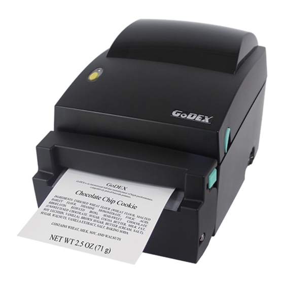 GODEX DT4L USER MANUAL Pdf Download | ManualsLib
