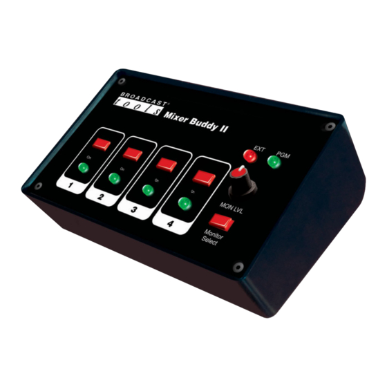 BROADCAST TOOLS MIXER BUDDY II INSTALLATION AND OPERATION MANUAL Pdf ...