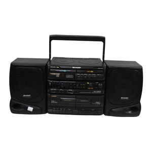 User Manuals: Sharp GX-CH170X Portable Stereo System