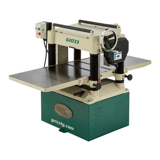 GRIZZLY G1033 INSTRUCTION MANUAL Pdf Download | ManualsLib