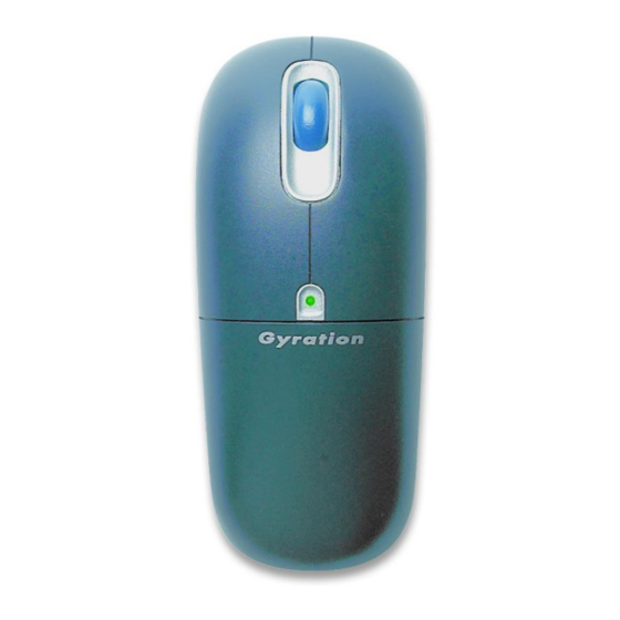 GYRATION GYRATIONTM ULTRA CORDLESS OPTICAL MOUSE USER MANUAL Pdf ...