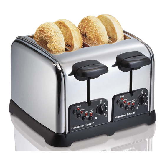 HAMILTON BEACH TOASTERS USER MANUAL Pdf Download | ManualsLib