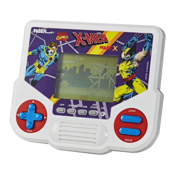 TIGER ELECTRONICS X-MEN INSTRUCTION MANUAL Pdf Download | ManualsLib
