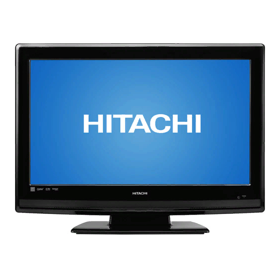 HITACHI L26D204 OWNER'S MANUAL Pdf Download | ManualsLib