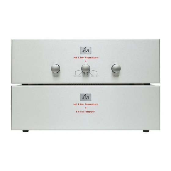 AUDIO NOTE M8 LINE OWNER'S INFORMATION Pdf Download | ManualsLib